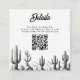 Casual Cactus Wedding QR Code Enclosure Card | Zazzle