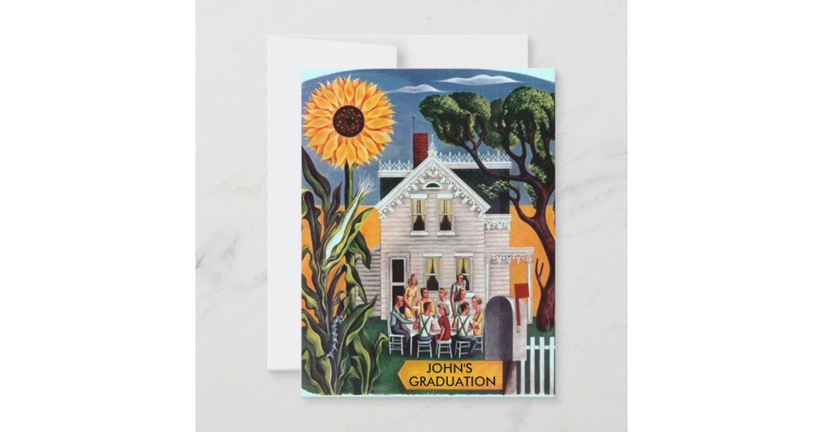 CASUAL GRADUATION PARTY INVITATION ~ EZ2 CUSTOMIZE | Zazzle