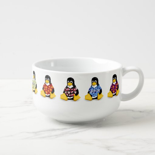 Casual Penguins Soup Mug | Zazzle