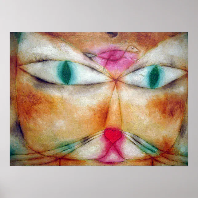 Cat and Bird, Paul Klee Poster | Zazzle