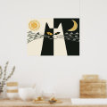Cat and Mice Retro Vintage Poster | Zazzle