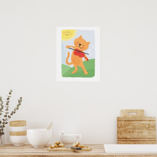 Cat and The Fiddle Poster | Zazzle