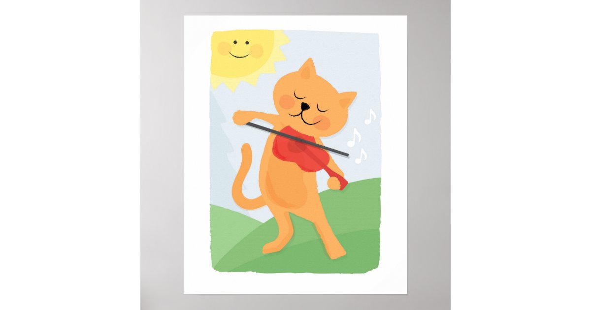 Cat and The Fiddle Poster | Zazzle