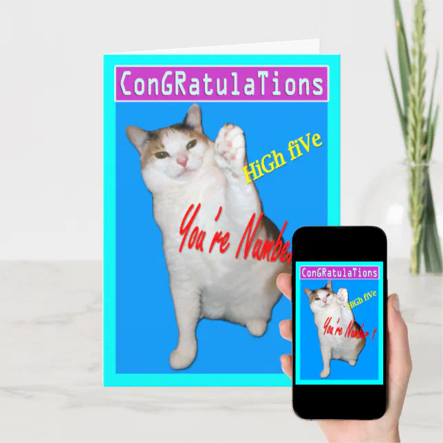 Cat Cards,Congratulations Card | Zazzle
