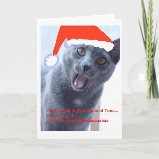 Cat Christmas Card 2 | Zazzle