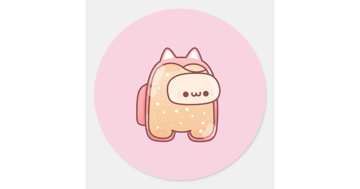 Cat Classic Round Sticker | Zazzle