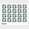 Cat Cute and Playful peaking from a Pocket Square Sticker | Zazzle