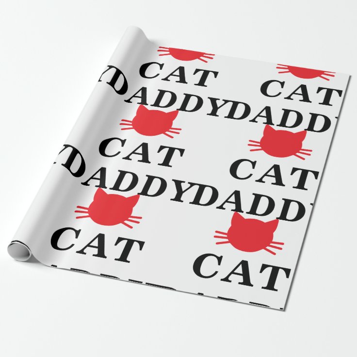 Cat Dad Wrapping Paper | Zazzle