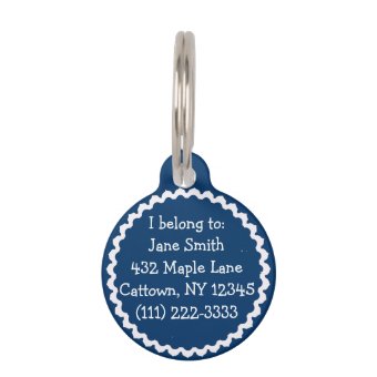 Cat Design Pet Tag | Zazzle