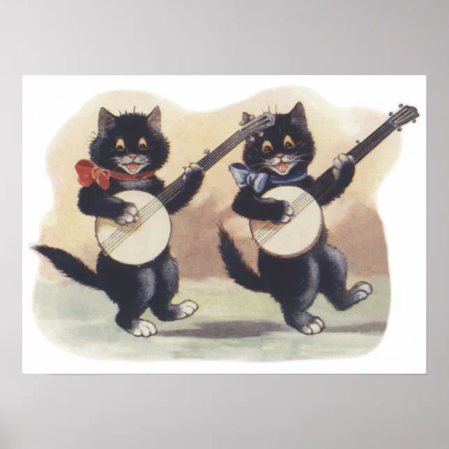 Cat Duo Poster | Zazzle