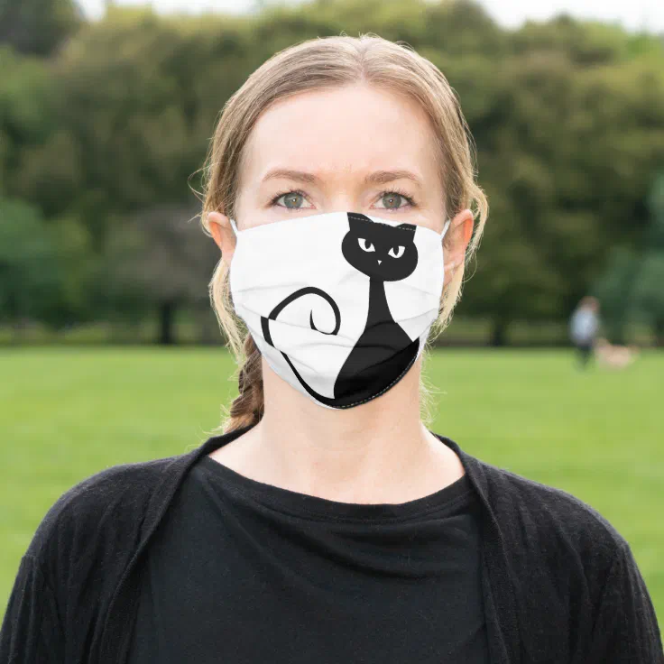 CAT FACE FUN ANIMAL FACE MASK | Zazzle