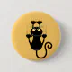 Cat Falling down fun cartoon character Pinback Button | Zazzle