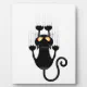 Cat Falling down fun cartoon character Plaque | Zazzle