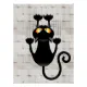 Cat Falling down fun cartoon character Poster | Zazzle