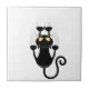 Cat Falling down fun cartoon character Tile | Zazzle