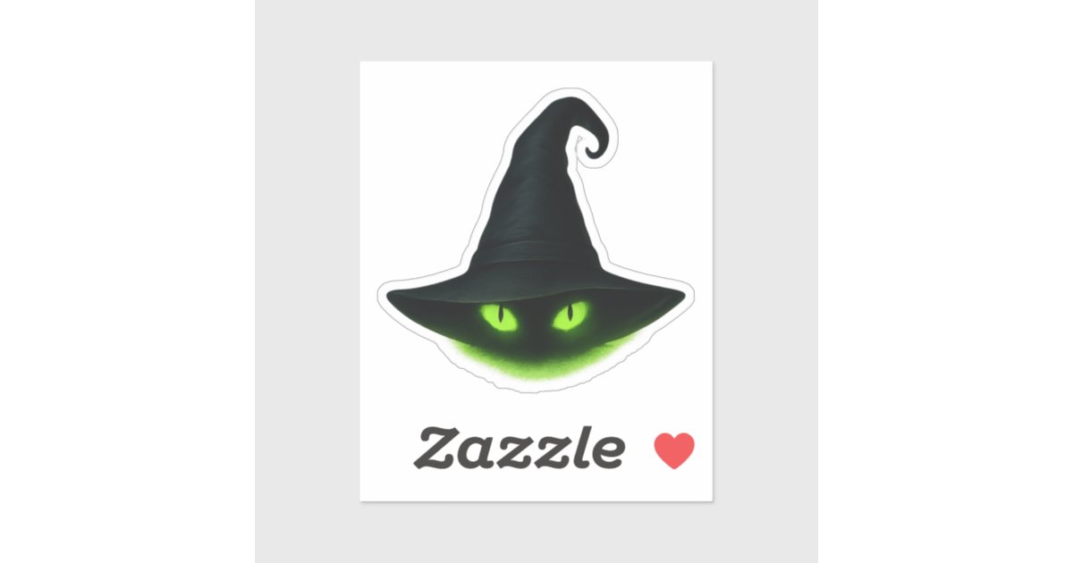 Cat -Glowing eyes Sticker | Zazzle