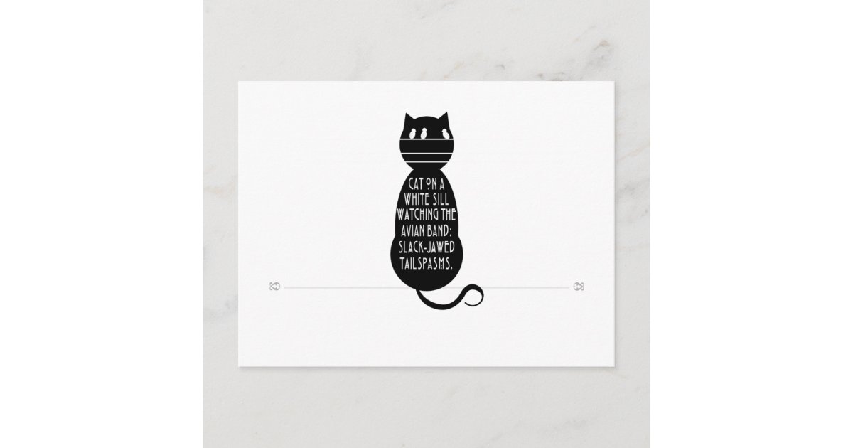 Cat Haiku Postcard | Zazzle