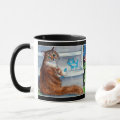 Cat hobo sign, kind lady lives here mug | Zazzle