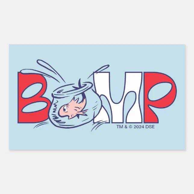 Cat In the Hat | Bump Rectangular Sticker | Zazzle