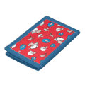 Cat In The Hat | The Fish Red Pattern Trifold Wallet | Zazzle