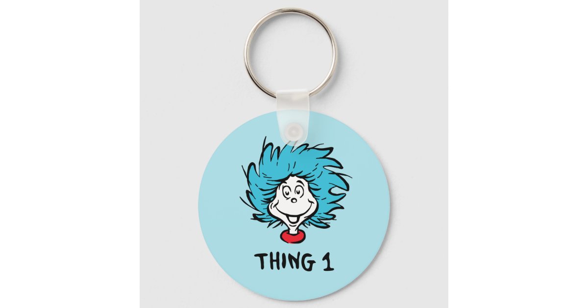 Cat in the Hat | Thing One Thing Two - Thing One Keychain | Zazzle