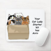 Cat Lady Starter Kit Mouse Pad | Zazzle