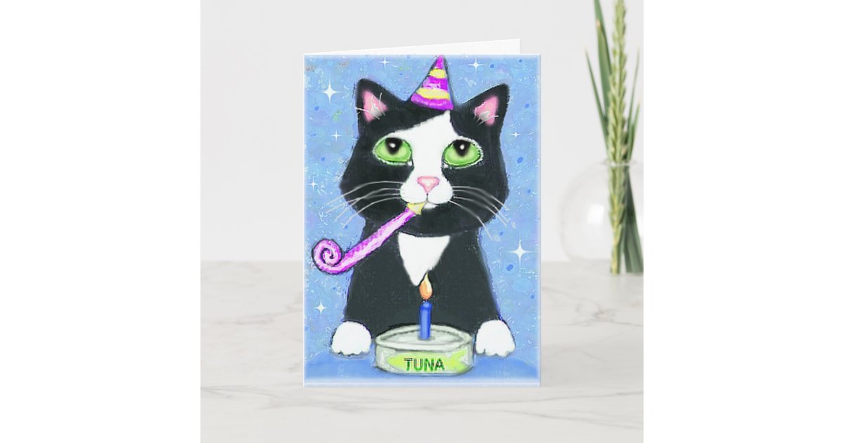 Cat Lover Boy's Birthday Card | Zazzle