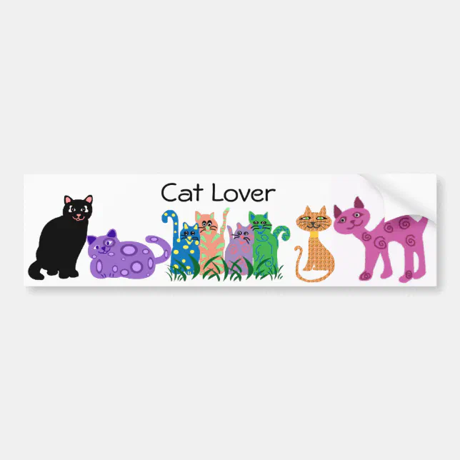 Cat Lover bumper stickers | Zazzle