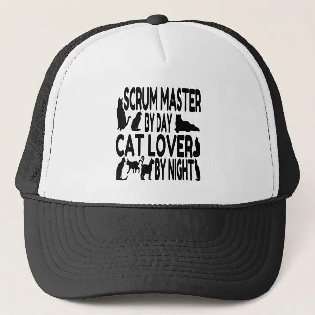 Cat Lover Scrum Master Trucker Hat | Zazzle