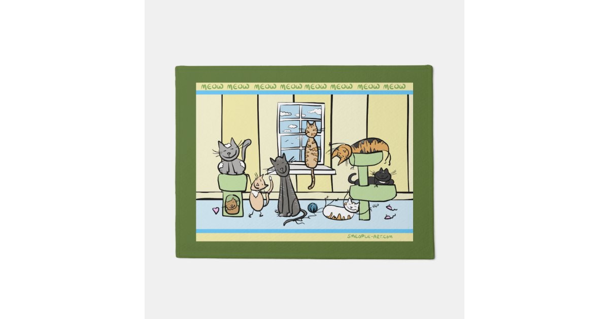 Cat Lover's Door Mat | Zazzle