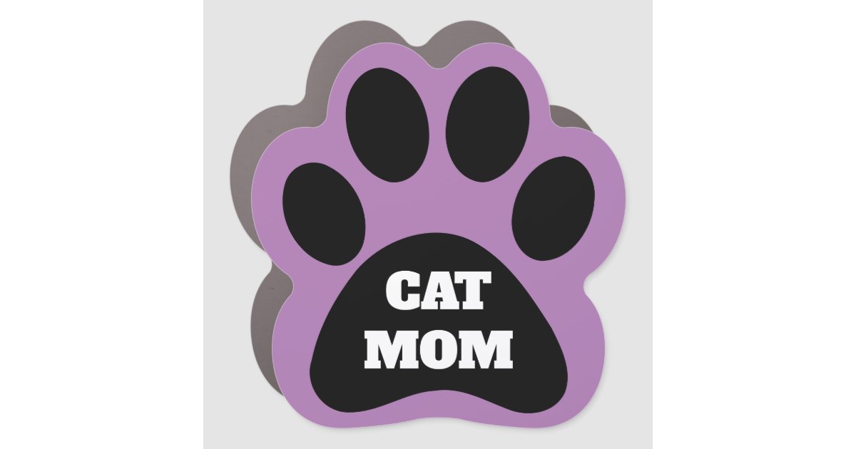 CAT MOM Pet Car Magnet | Zazzle