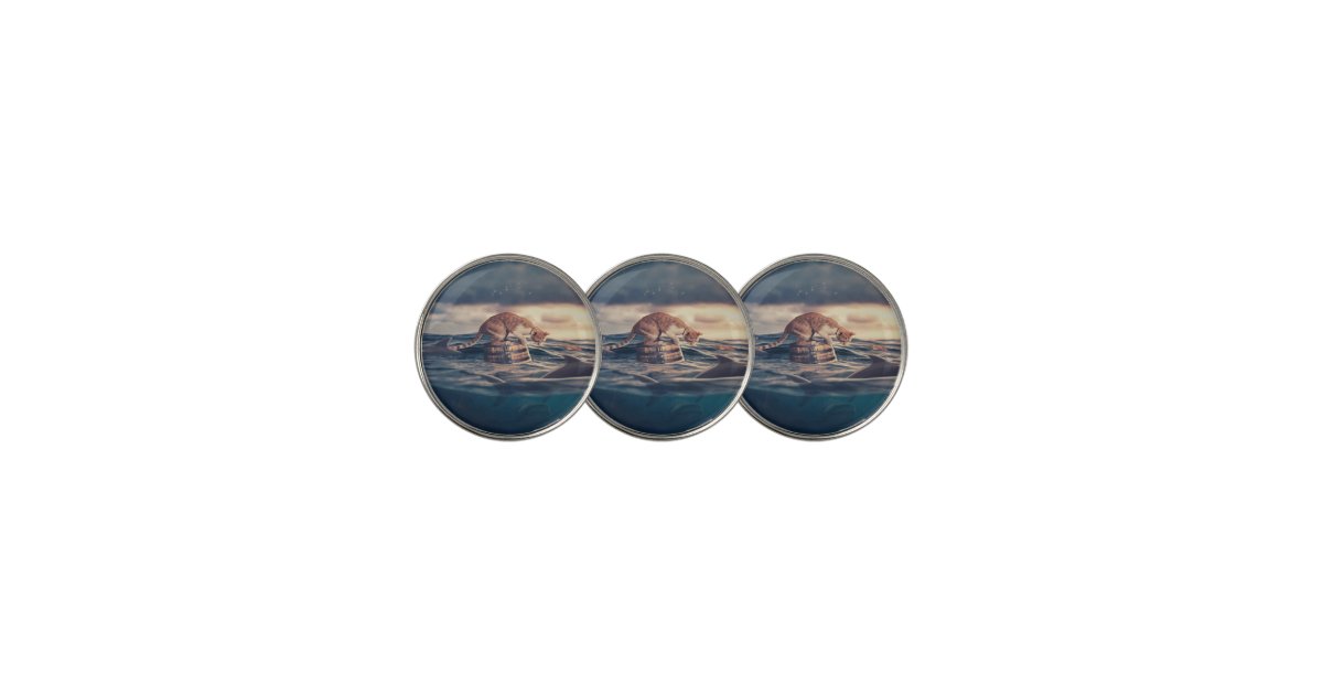 Cat Nap Dream or Nightmare Golf Ball Marker | Zazzle