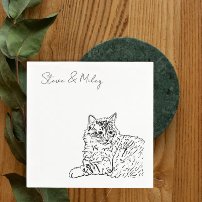 Cat Napkins for wedding cocktail Napkin | Zazzle