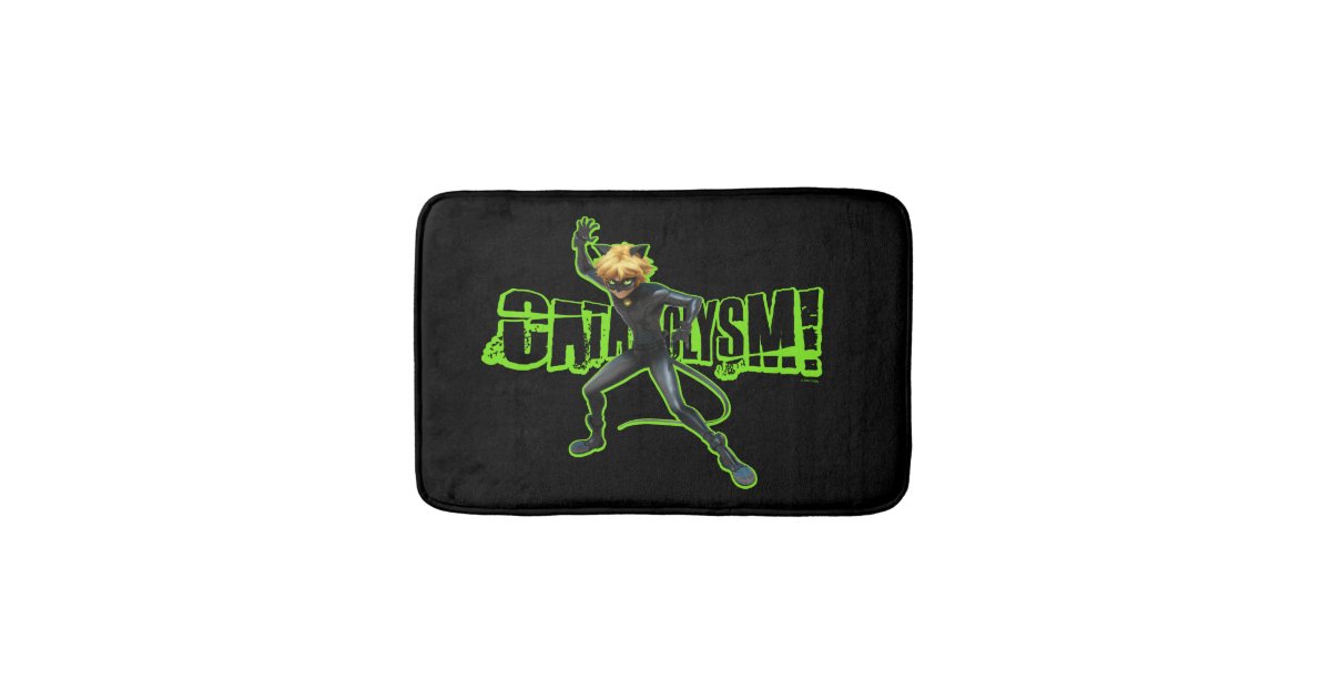 Cat Noir | Cataclysm Bath Mat | Zazzle