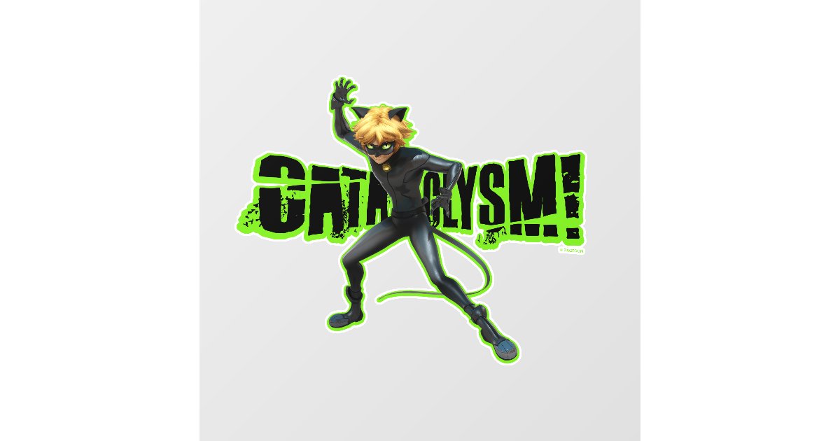 Cat Noir | Cataclysm Wall Decal | Zazzle