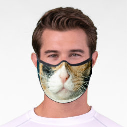 Cat Nose Calico Adult Premium Face Mask | Zazzle