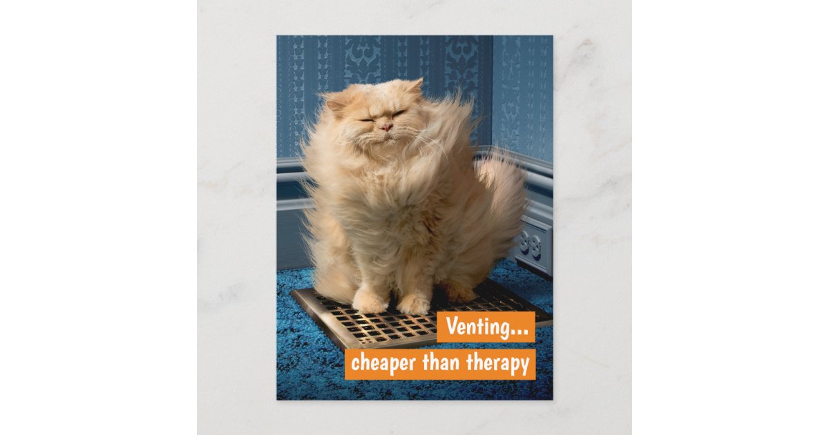 Cat Over Grate Invitation Postcard | Zazzle