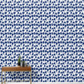 Cat Pattern Blue and White Wallpaper | Zazzle