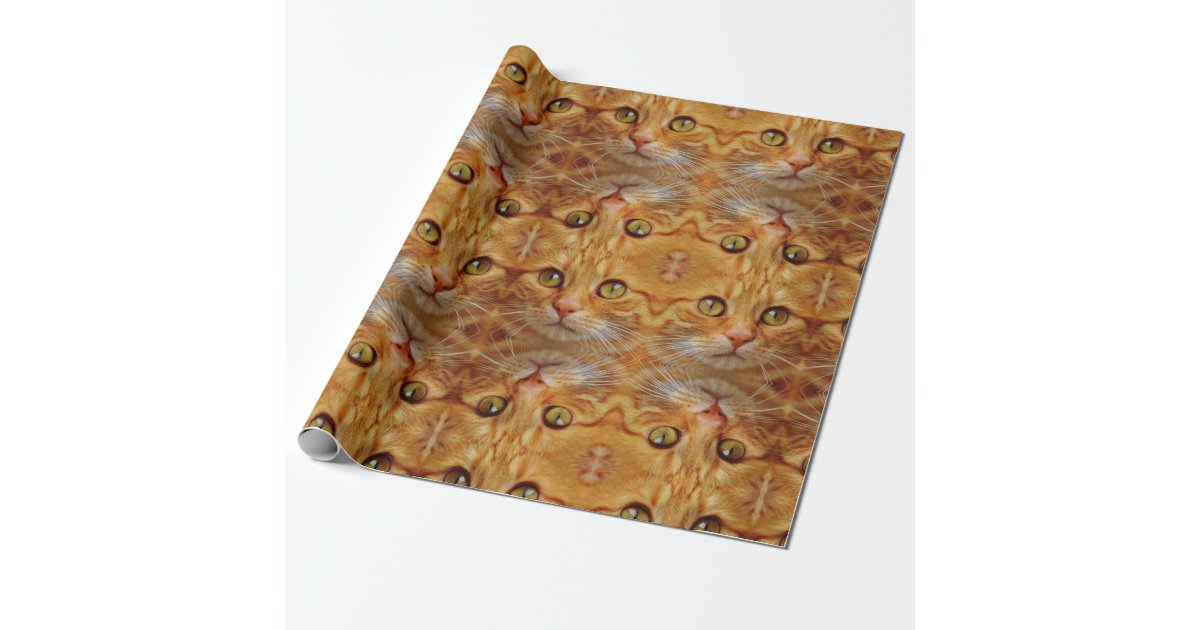 Cat pattern wrapping paper | Zazzle
