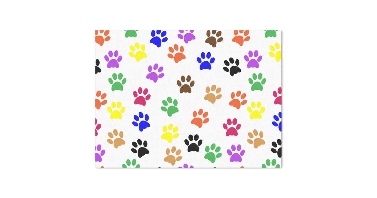 cat paws tissue paper | Zazzle