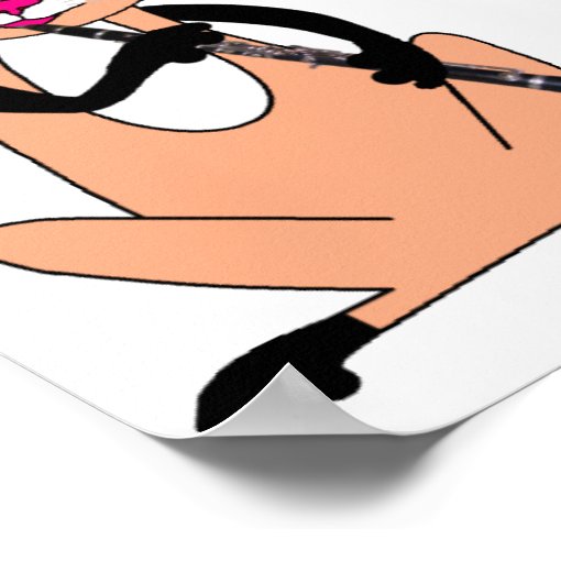 Cat Playing the Clarinet Poster | Zazzle