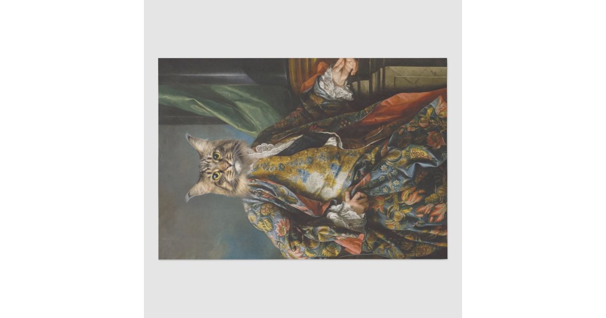 Cat Portrait Tissue Paper | Zazzle