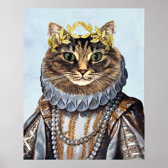 Cat Queen Poster | Zazzle.com