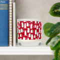 Cat Red and White Pattern Scented Candle | Zazzle