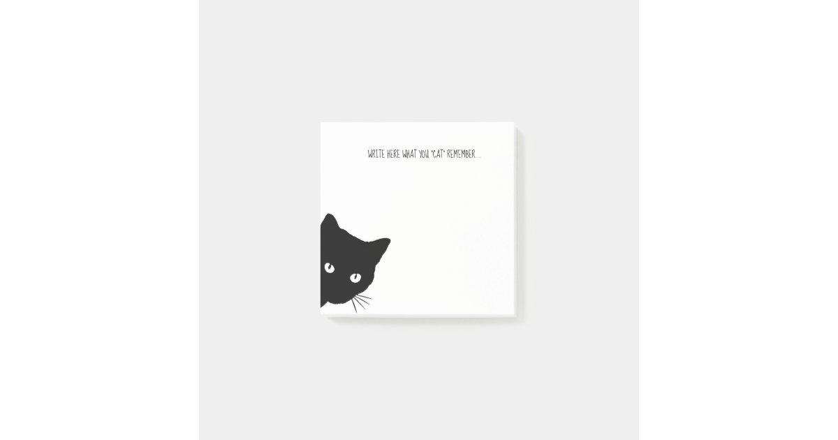 Cat Remember post it Post-it Notes | Zazzle