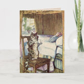 Cat Serving Tea - Beatrix Potter Get Well Greeting Card | Zazzle