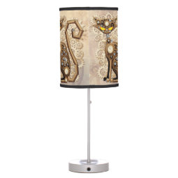 Cat Steampunk Vintage Retro Style Machine Table Lamp | Zazzle
