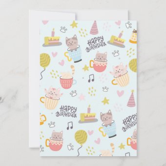 Cat Tea Party | Kit-Tea Party Invitation | Zazzle