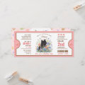 Cat-Themed Birthday Ticket Invitation | Cute Black | Zazzle