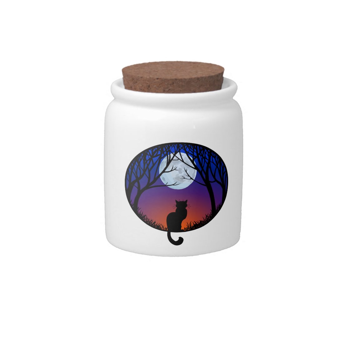Cat Treat Jar Cat Lover Jar Personalized Gift | Zazzle